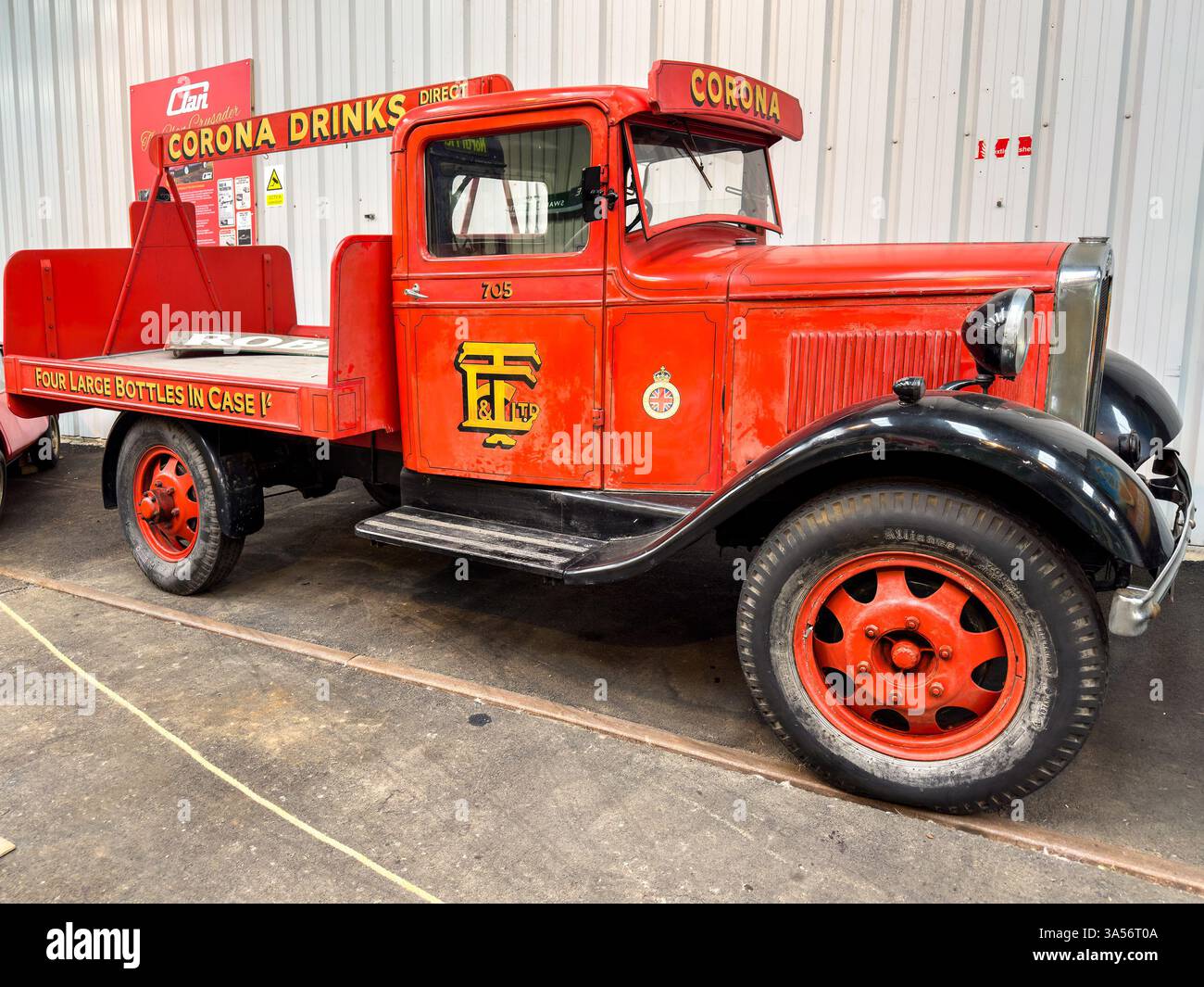 vintage red morris corona delivery truck at NELSAM north east land sea ...