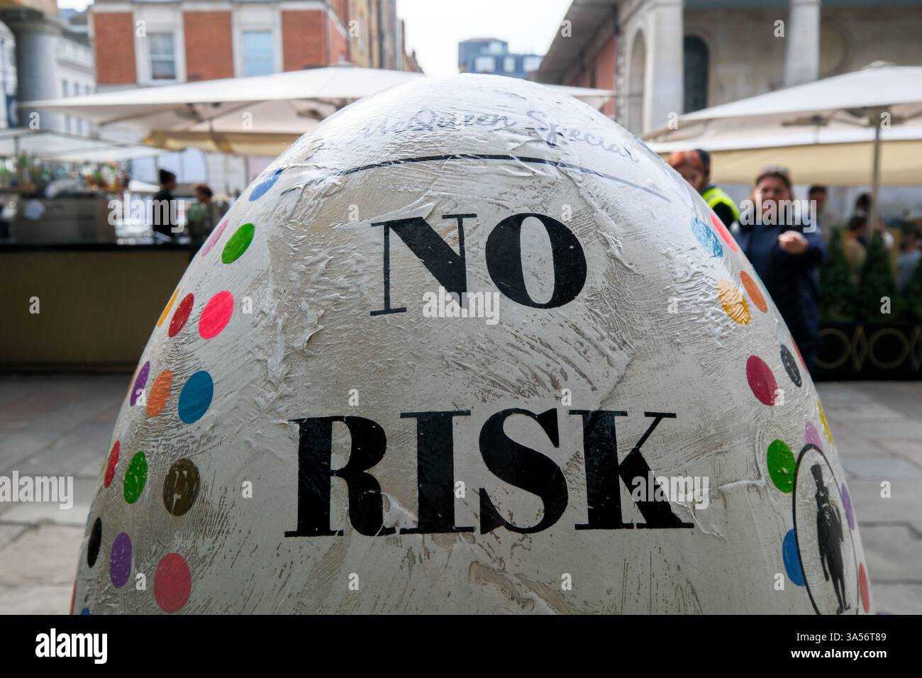 Covent Garden, London, UK. 21st Mar 2025. Eggs on display ahead of the ...