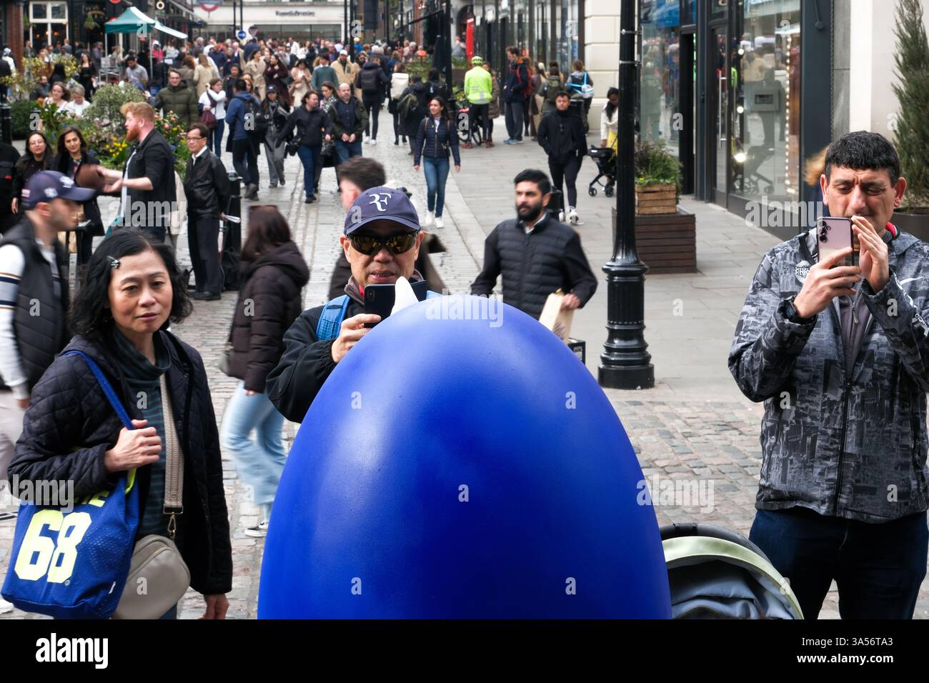 Covent Garden, London, UK. 21st Mar 2025. Eggs on display ahead of the ...