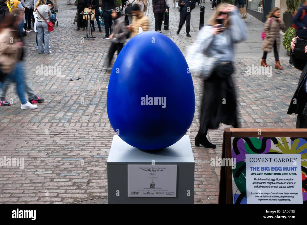 Covent Garden, London, UK. 21st Mar 2025. Eggs on display ahead of the ...