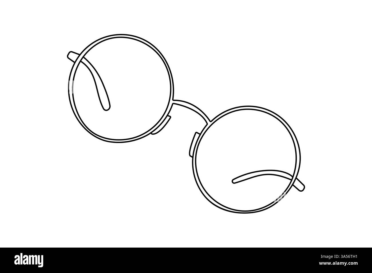 Sunglasses one line drawing of minimalist vector icon with black and ...