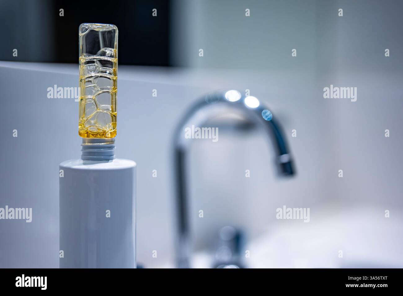 Bubbles inside a plastic bottle Stock Photo - Alamy