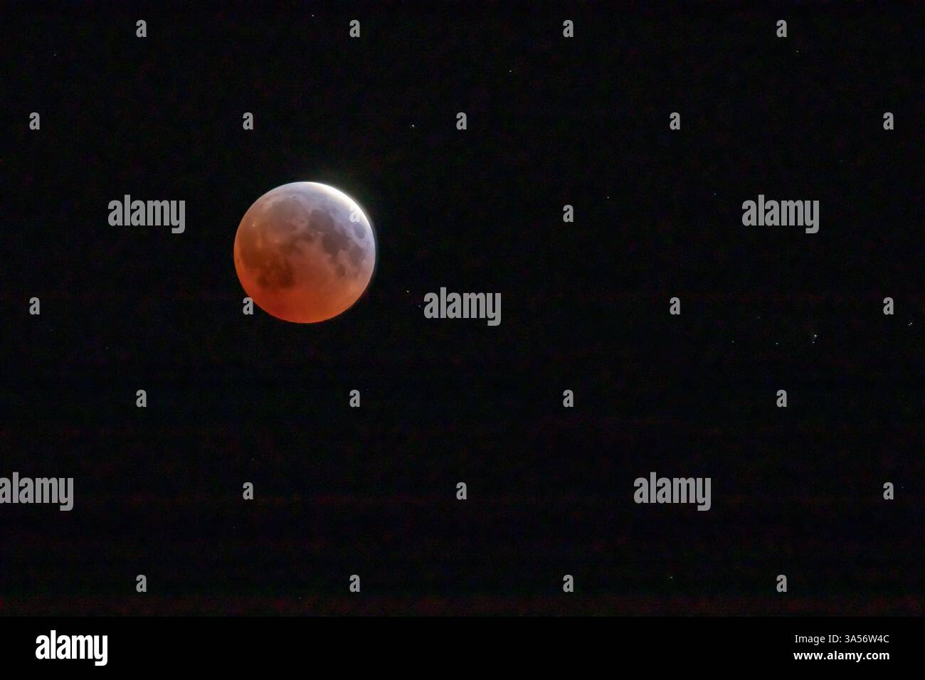 Lunar eclipse on March 14. 2025 Stock Photo - Alamy