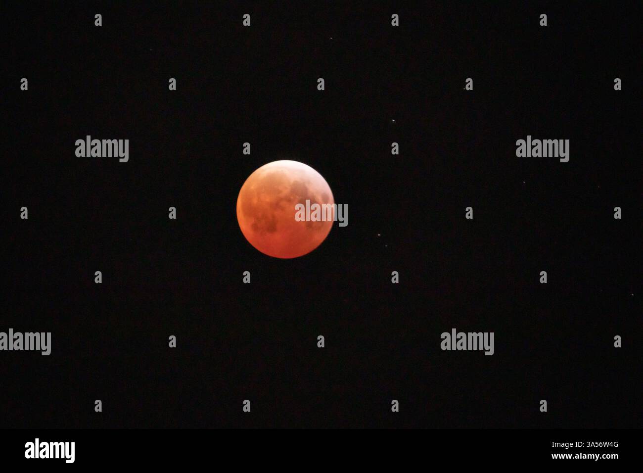 Lunar eclipse on March 14. 2025 Stock Photo - Alamy