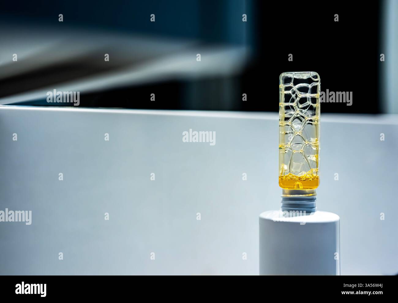 Bubbles inside a plastic bottle Stock Photo - Alamy