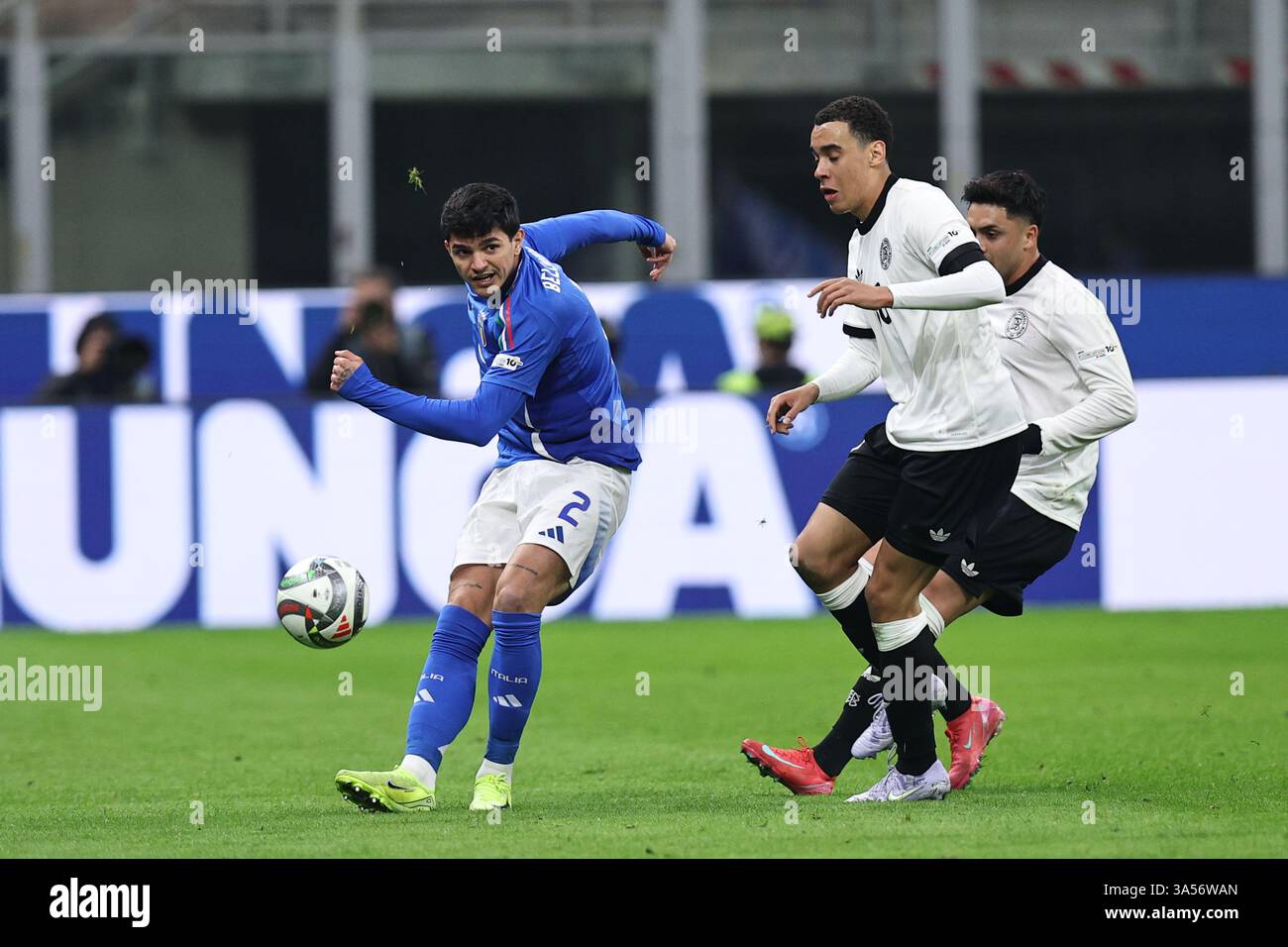 Raul Bellanova (Italy)Jamal Musiala (Germany) ; during the Uefa Nations ...