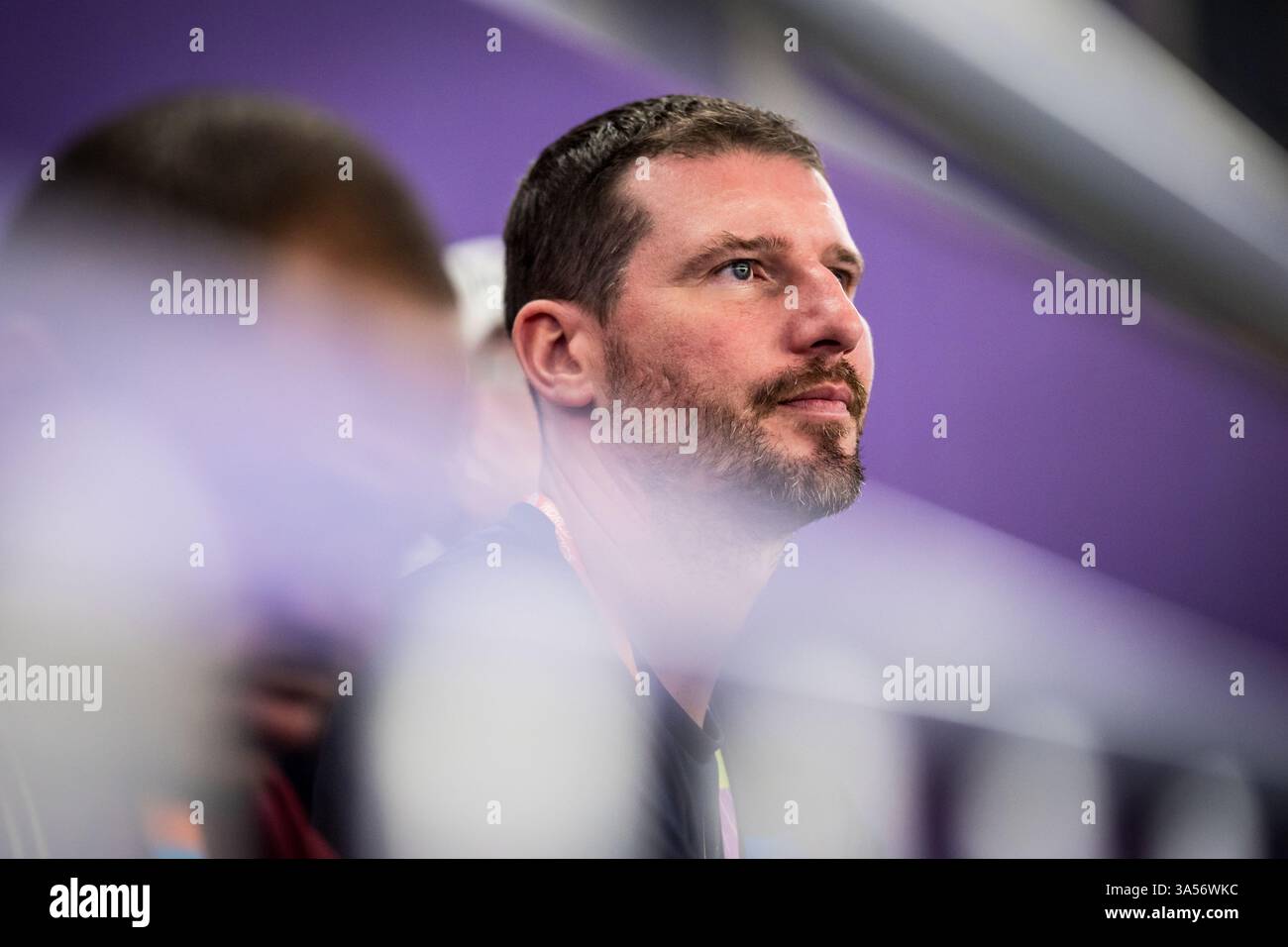 Nanjing, China. 21st Mar, 2025. Jaroslav Baba, coach of Jan Stefela of ...