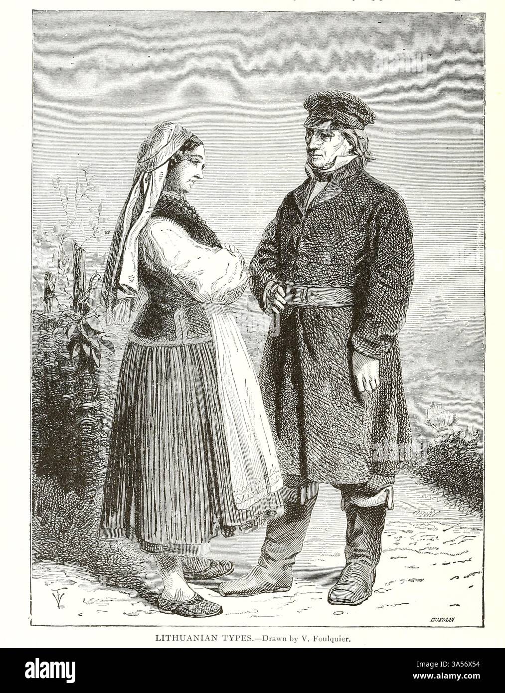 LITHUANIAN TYPES. Drawn by V. Foulquier. The Slavs The Lithuanians ...