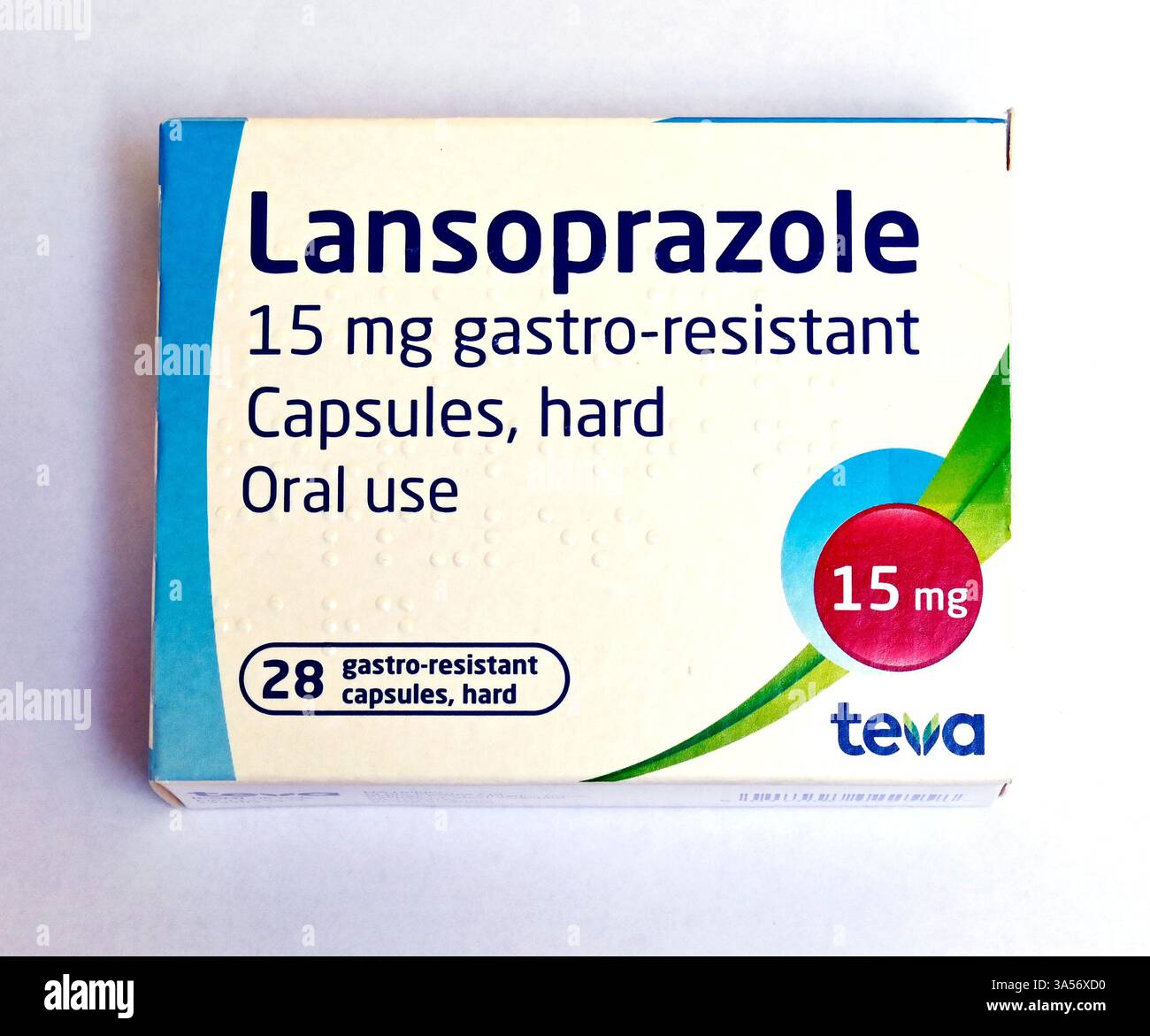 Photograph of a pack of Lansoprazole 15mg Gastro-resistant Capsules ...