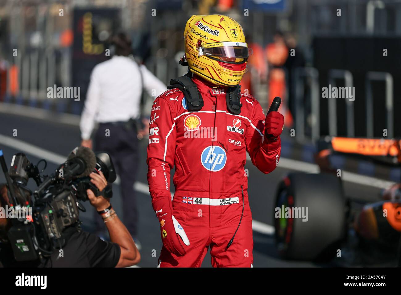 SHANGHAI, CHINA- MARCH 21: Lewis Hamilton of Great Britain and Scuderia ...
