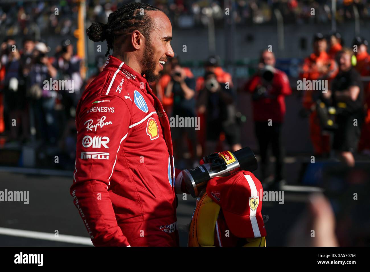 SHANGHAI, CHINA- MARCH 21: Lewis Hamilton of Great Britain and Scuderia ...