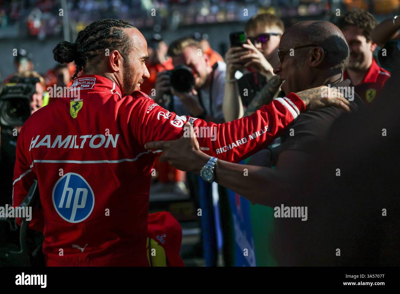 SHANGHAI, CHINA- MARCH 21: Lewis Hamilton of Great Britain and Scuderia ...