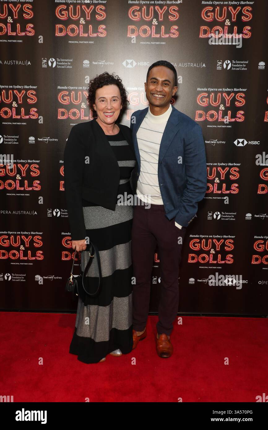 Sydney, Australia. 21st March 2025. Sarah McDonald and Jeremy Fernandez ...