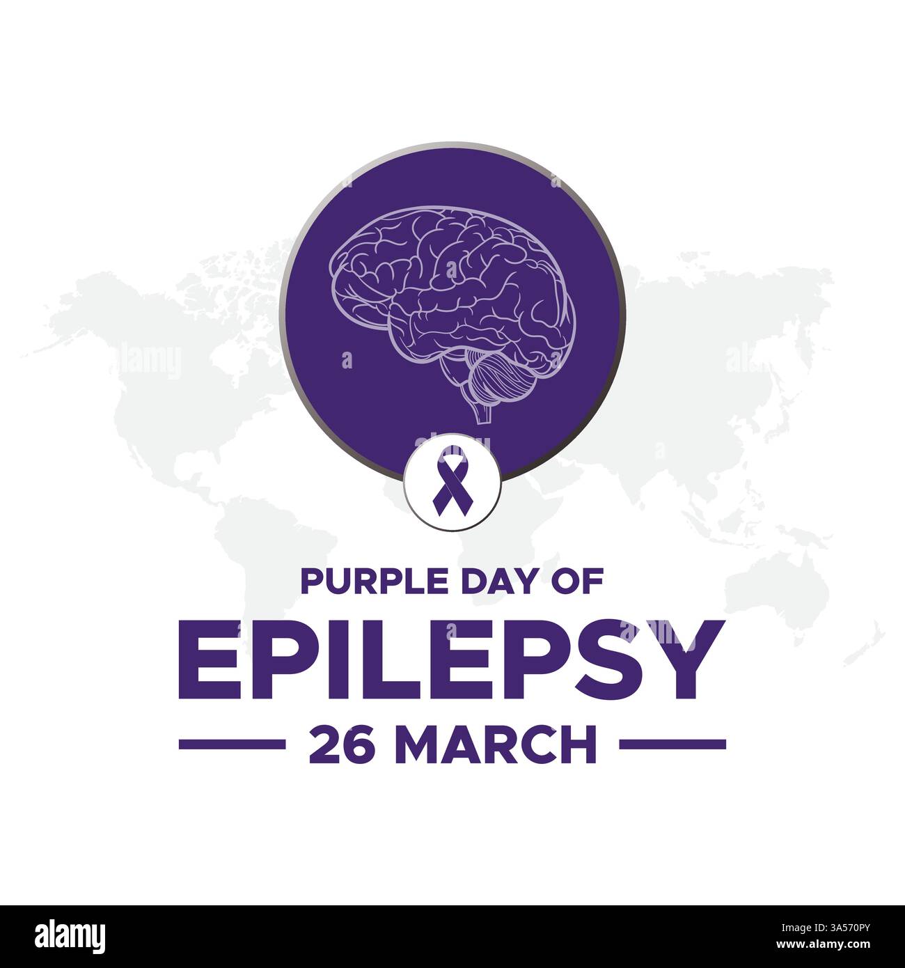 Purple Day of Epilepsy. 26 March. Epilepsy awareness day occurs each ...