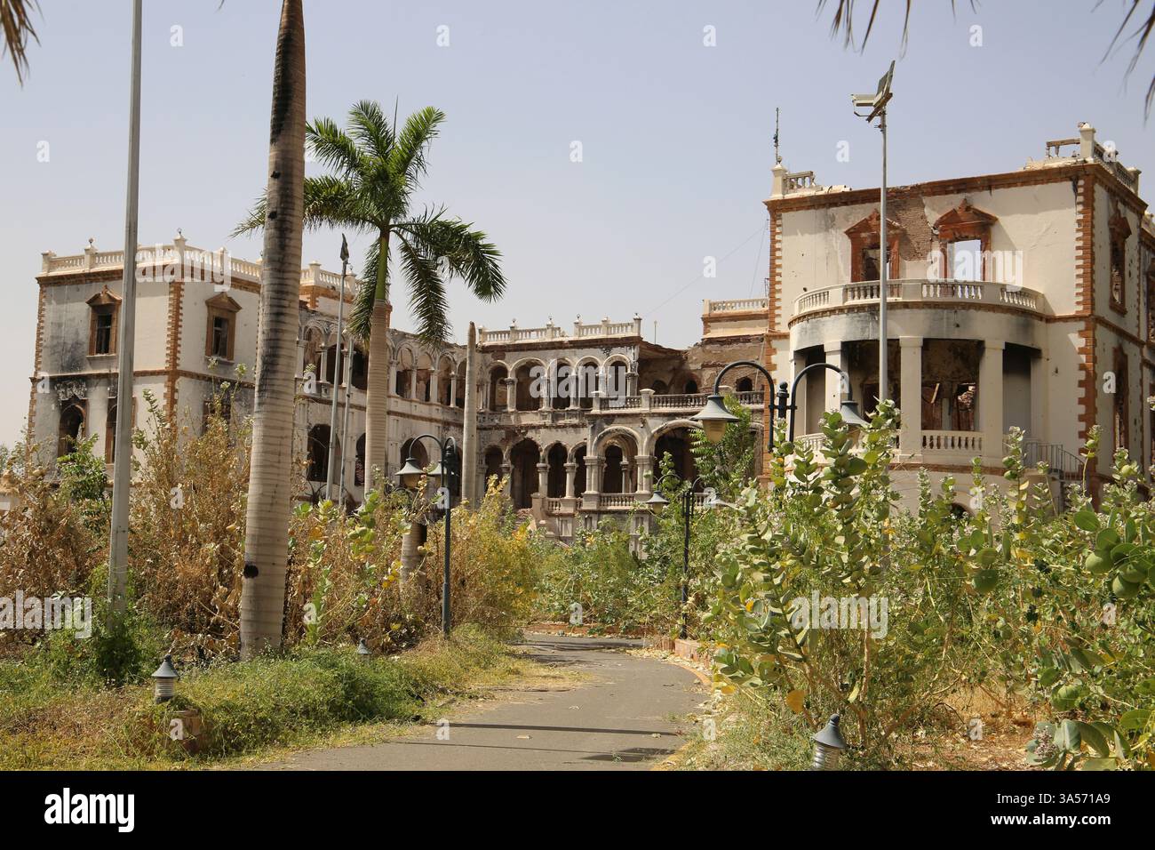 The Republican Palace in Khartoum, Sudan, is seen after it was taken ...