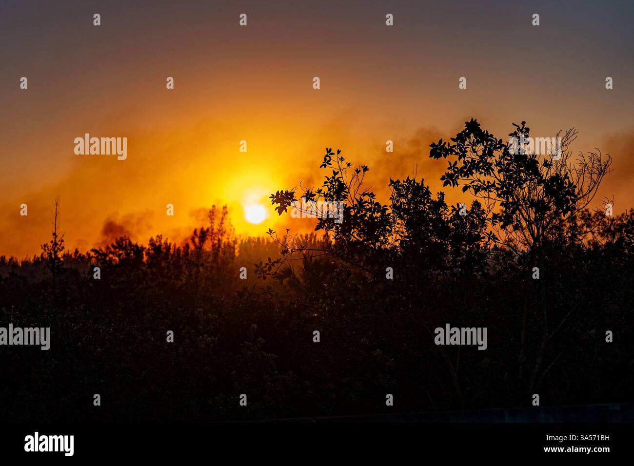 The sun rises over the 344 Fire. The fire consumed 24,000 acres since ...