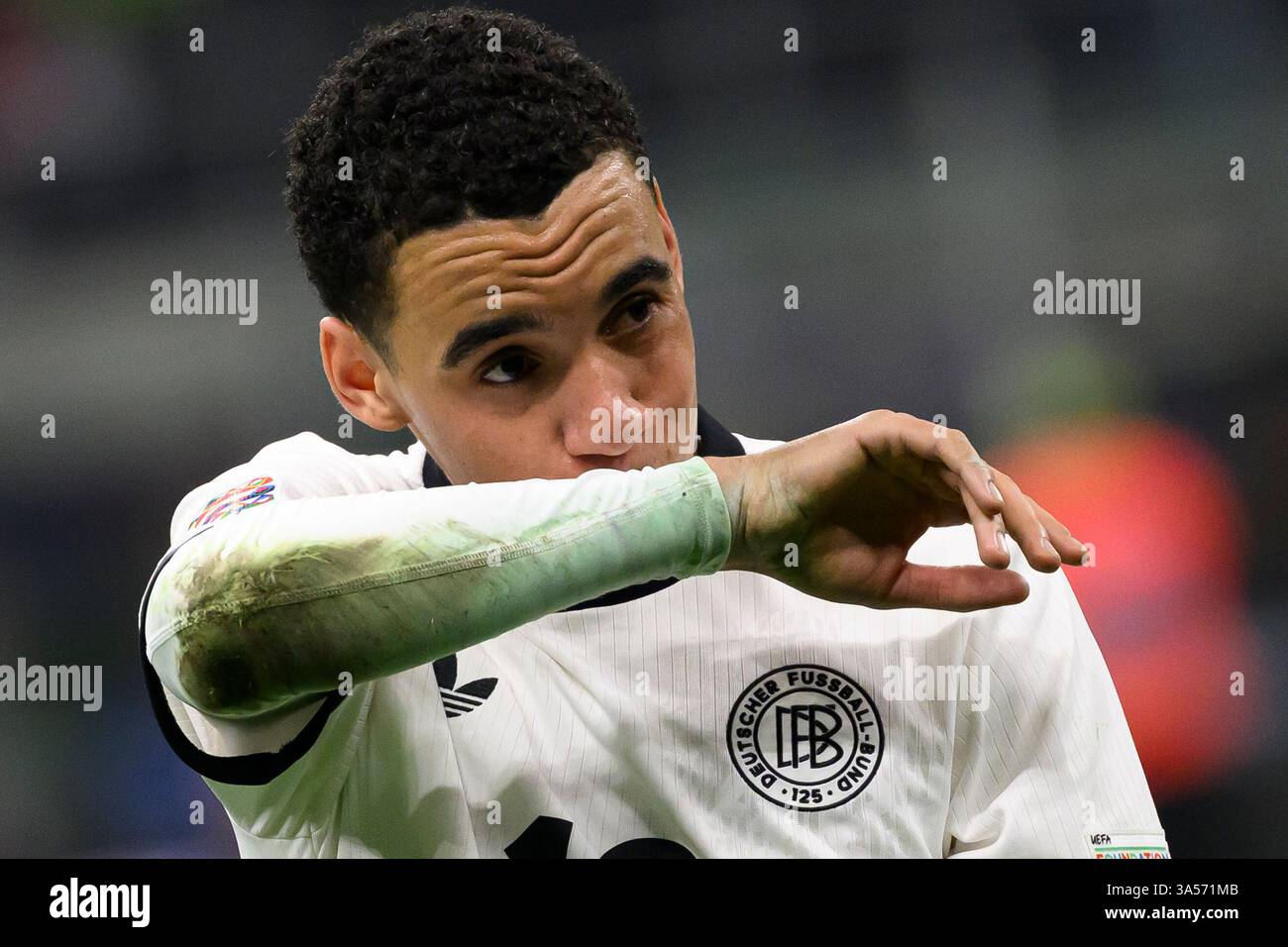 Jamal Musiala of Germany during the UEFA Nations League football match ...