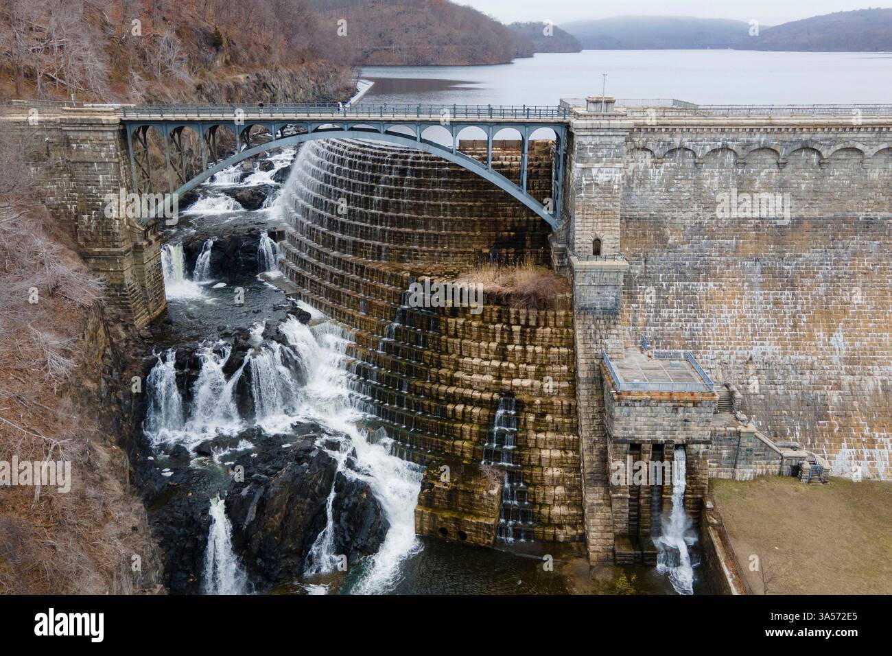 The New Croton Dam and the New Croton Reservoir that supplies part of ...