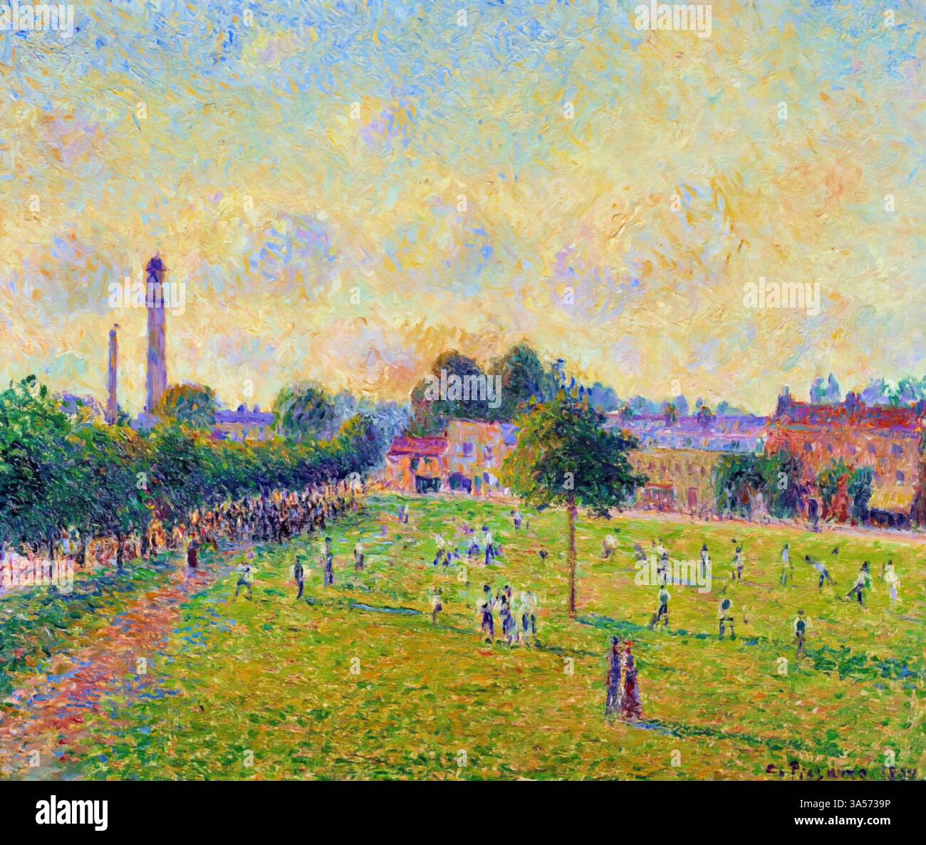 View Of Kew's Green In London 1892 (Painting), by Pissarro, Camille ...