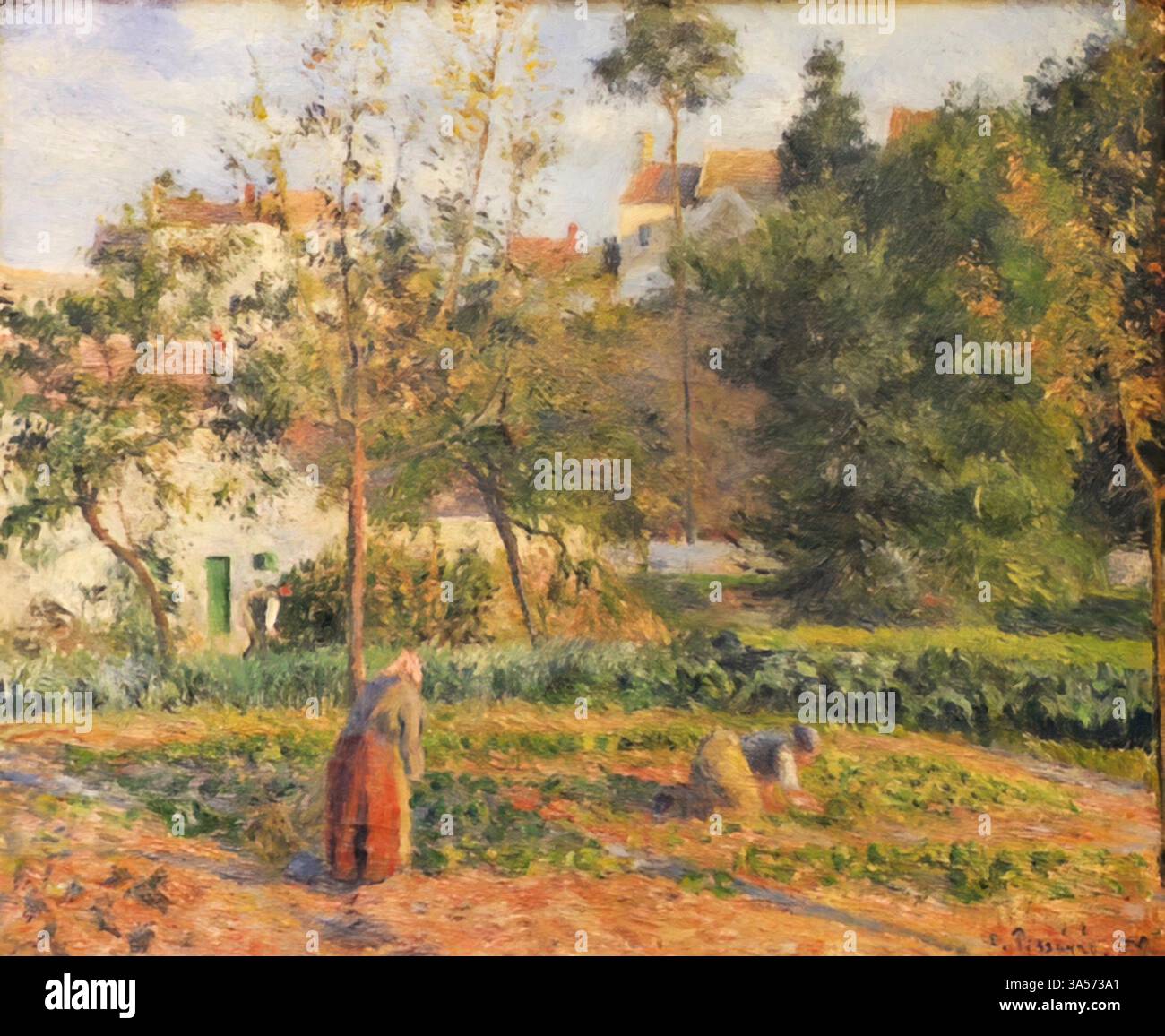 Vegetable garden, 1879 (Painting), by Pissarro, Camille (1830-1903 ...