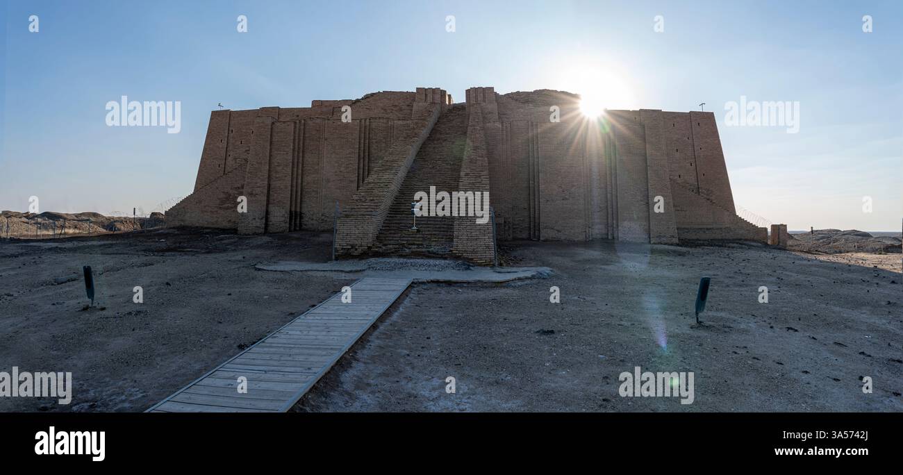 Ziggurat of Ur is a Neo-Sumerian ziggurat on the site of the ancient ...