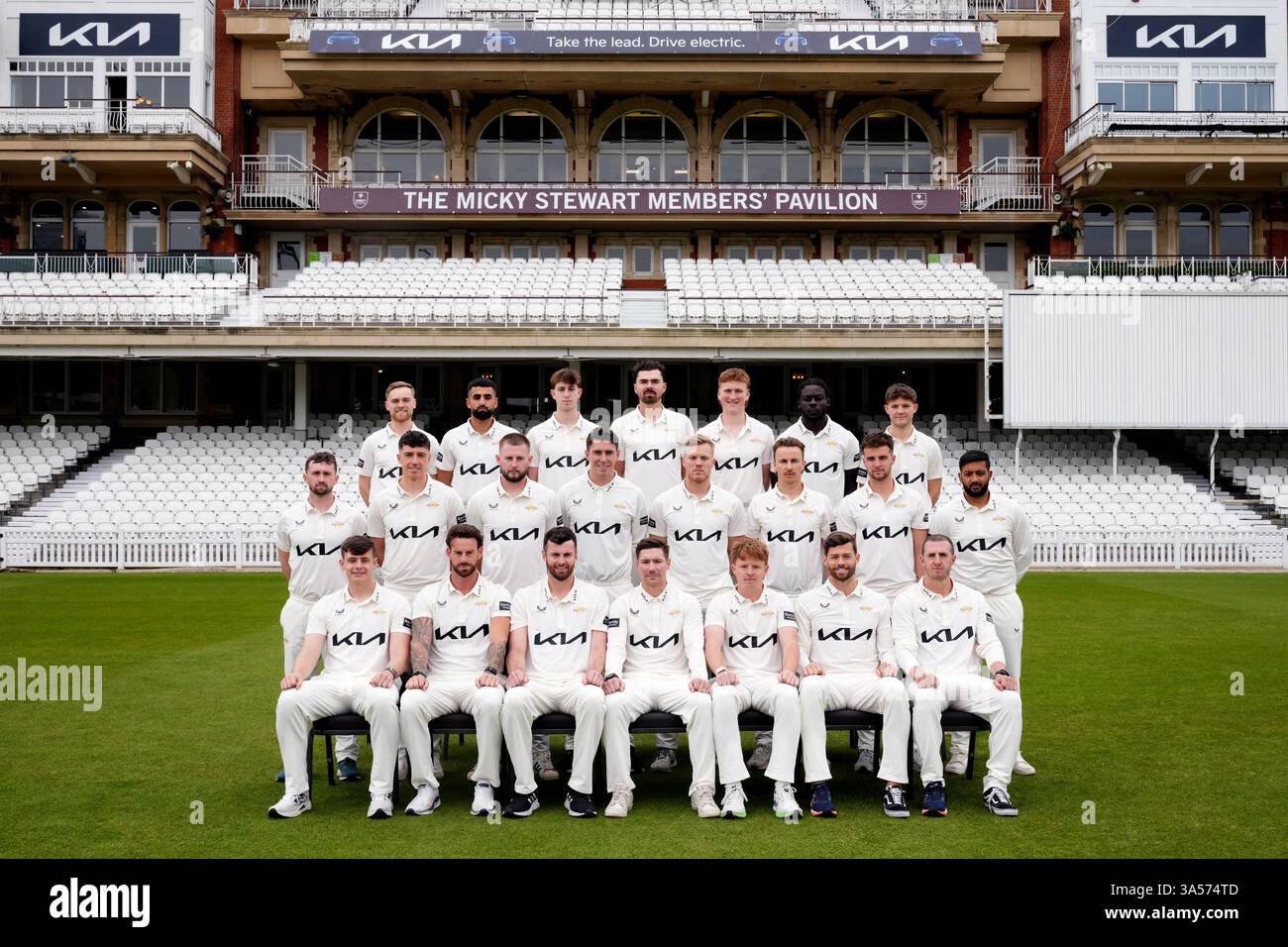 Surrey men’s County Cricket team during a media day at the Kia Oval ...
