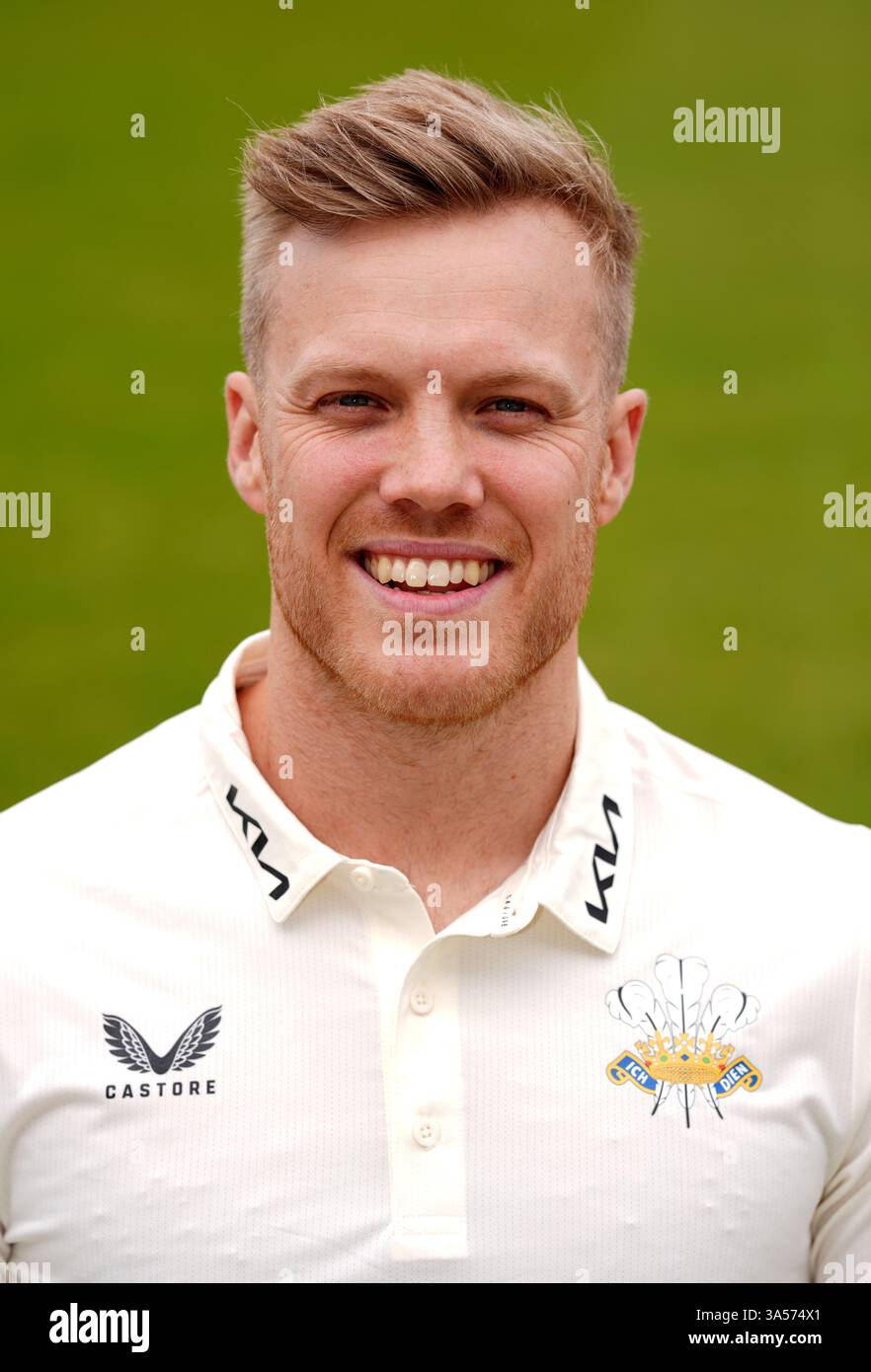 Surrey’s Matt Dunn during a media day at the Kia Oval, London. Picture ...
