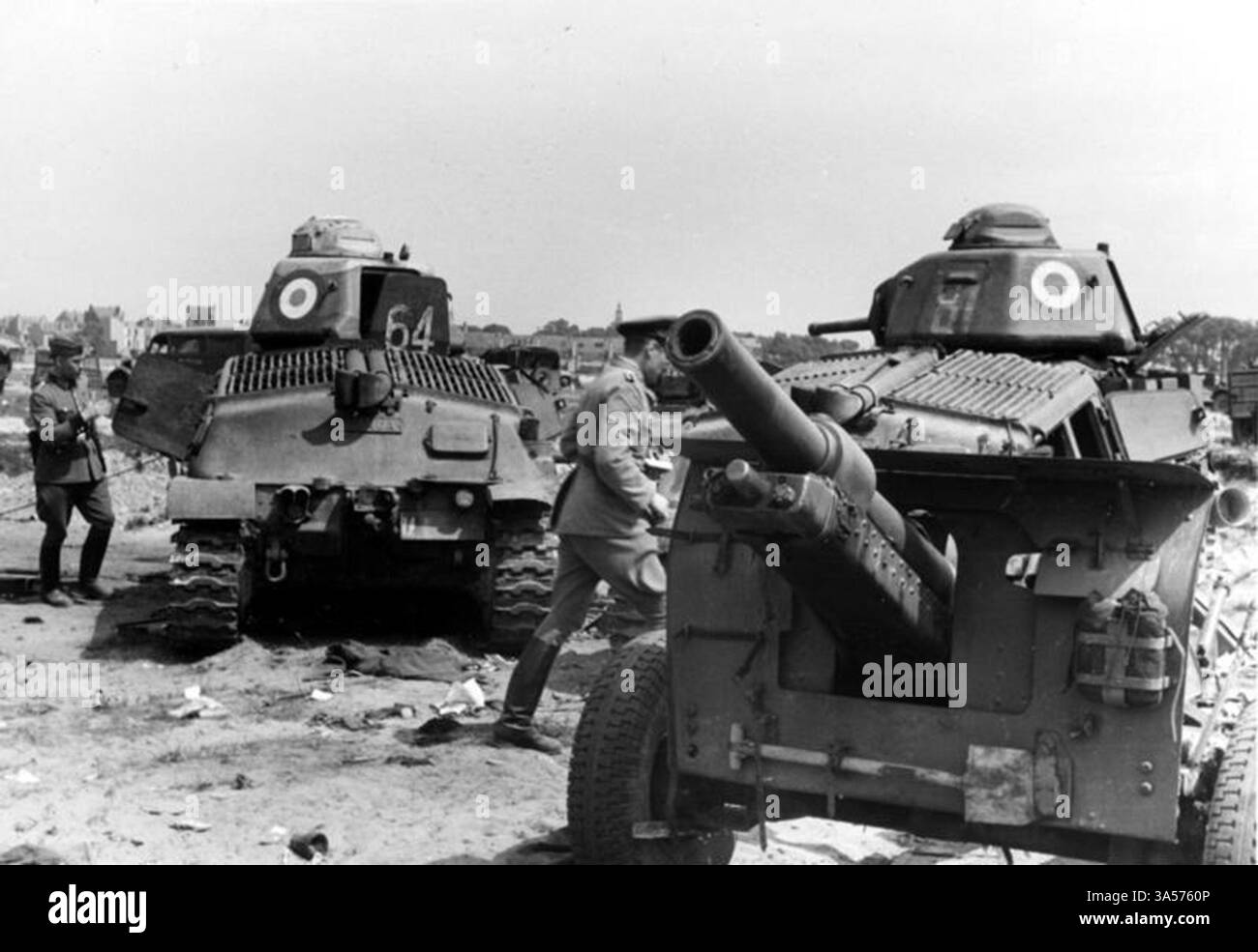 Military history of France during World War II - WWII thank - Two SOMUA ...