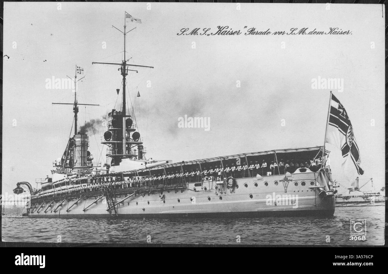 SMS Kaiser[a] was the lead ship of the Kaiser class of dreadnought ...