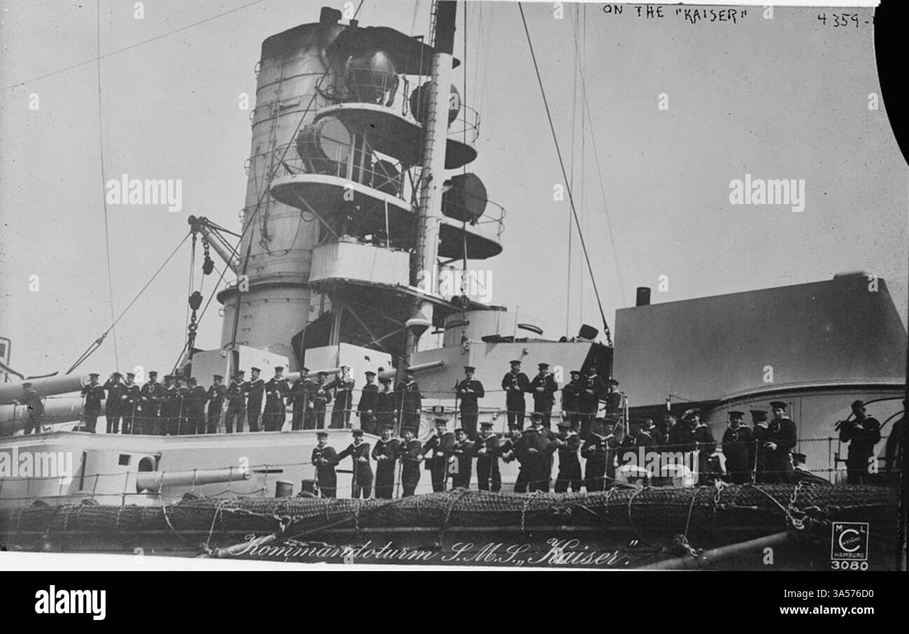 SMS Kaiser[a] was the lead ship of the Kaiser class of dreadnought ...