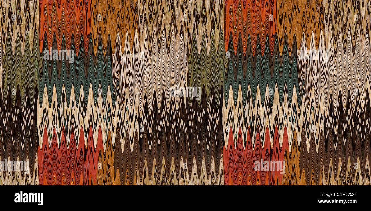 Fall colour wavy marble effect seamless border pattern background. Drip ...