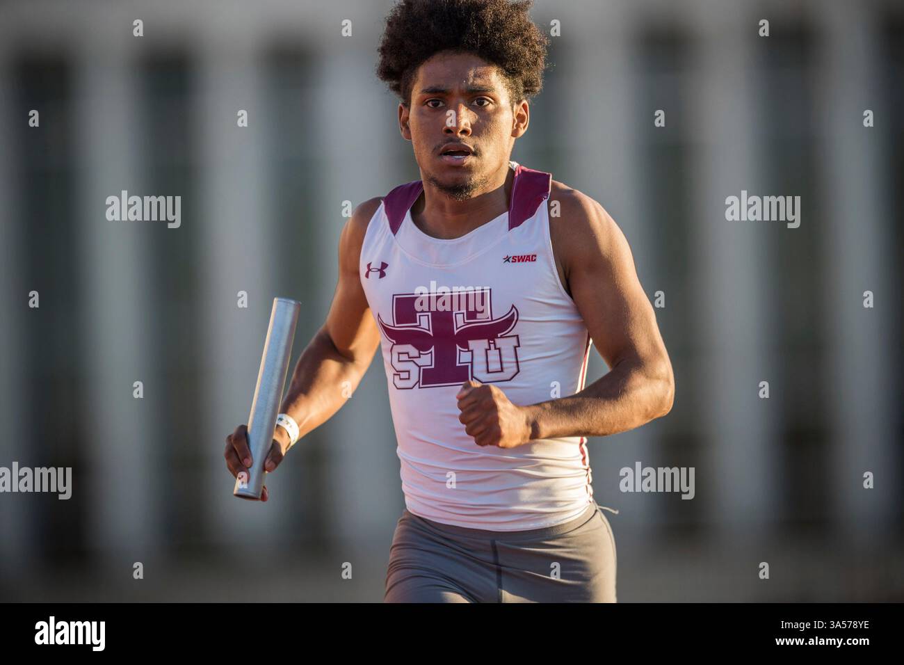 March 20, 2025: Texas Southern Tigers runner Bruce Prince competes in ...