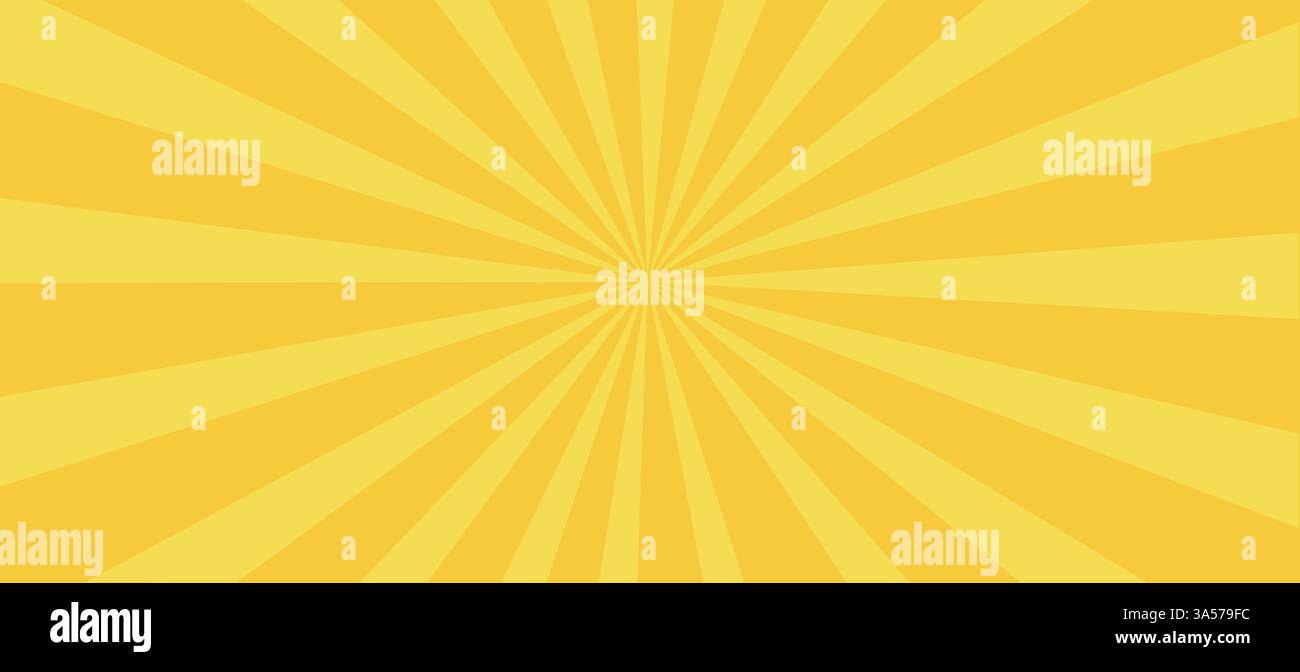 Vector sunburst background with rays and burst of light. Retro radial ...
