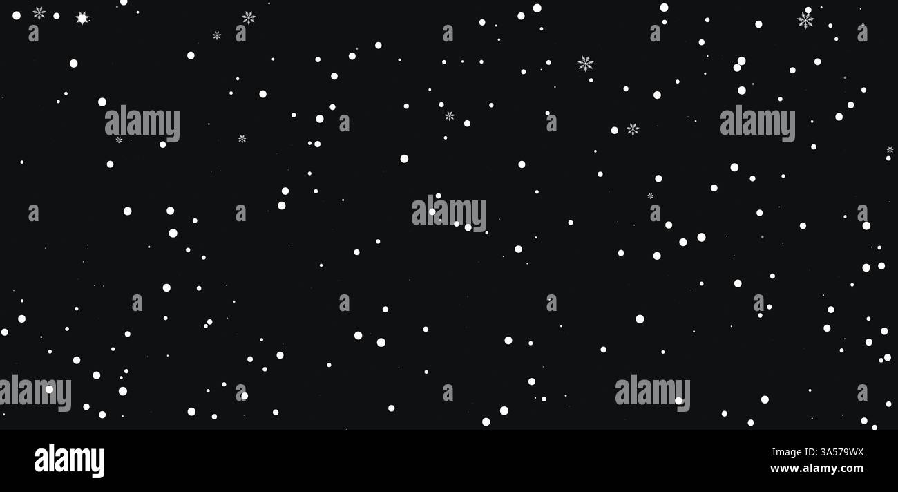 Vector winter background featuring snowflake pattern. White snow Top ...