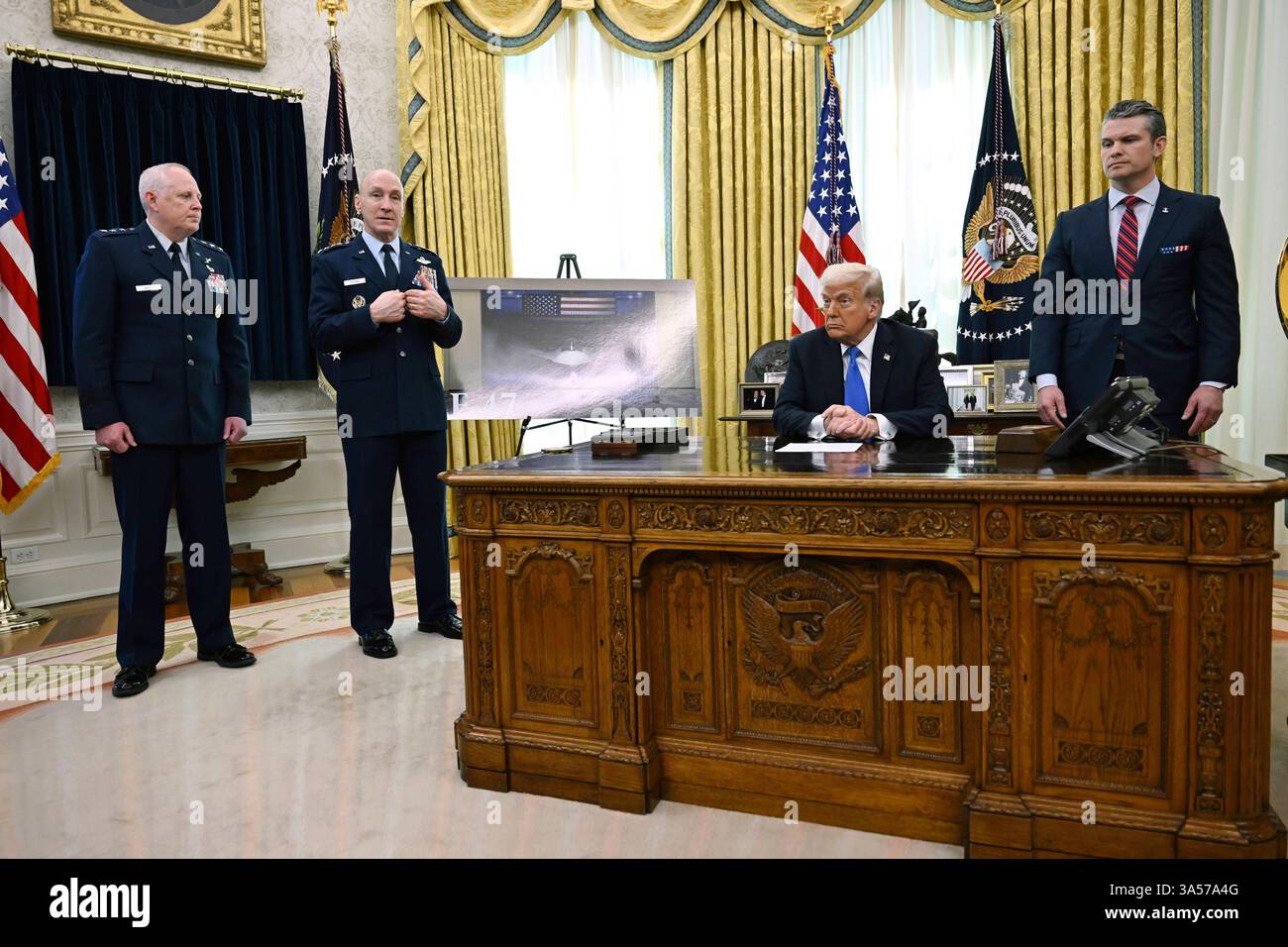 Air Force Lt. Gen. Dale White, from left, and Air Force Gen. David ...