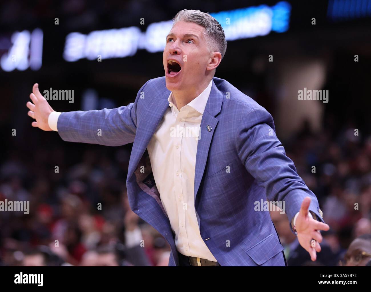 Cleveland, United States. 21st Mar, 2025. Robert Morris head coach ...