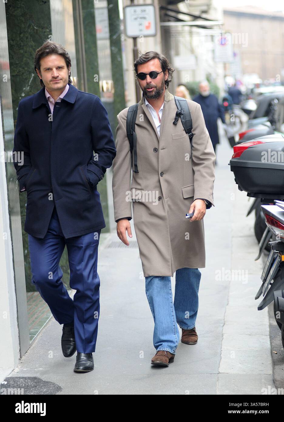 Milan, Giovanni Tronchetti Provera walks through the streets of the ...
