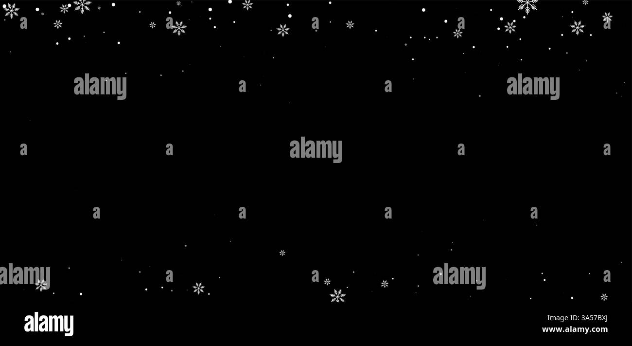 Vector winter background Frame Border featuring snowflake pattern ...