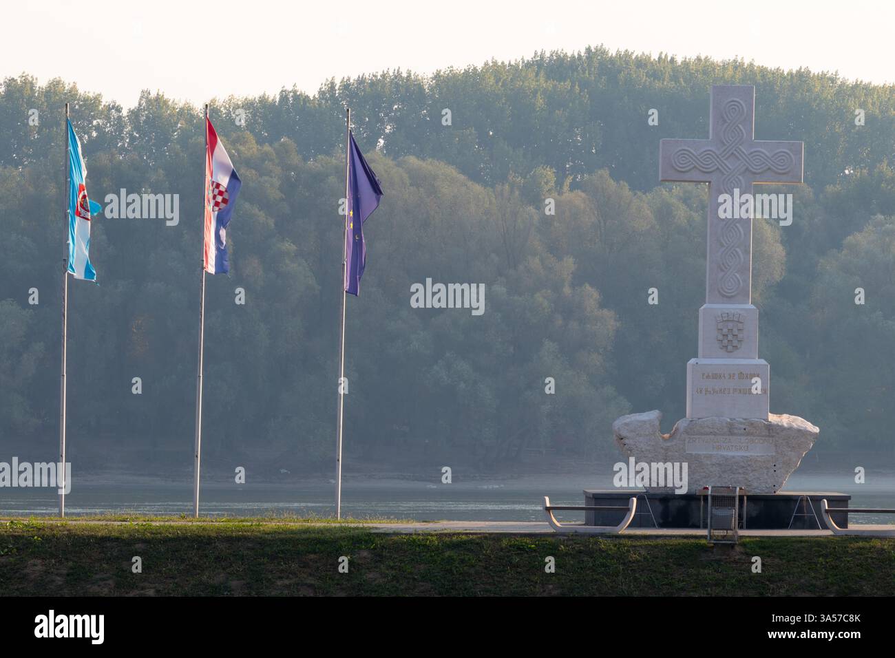 The cross was erected in honor of all the fallen defenders of the ...