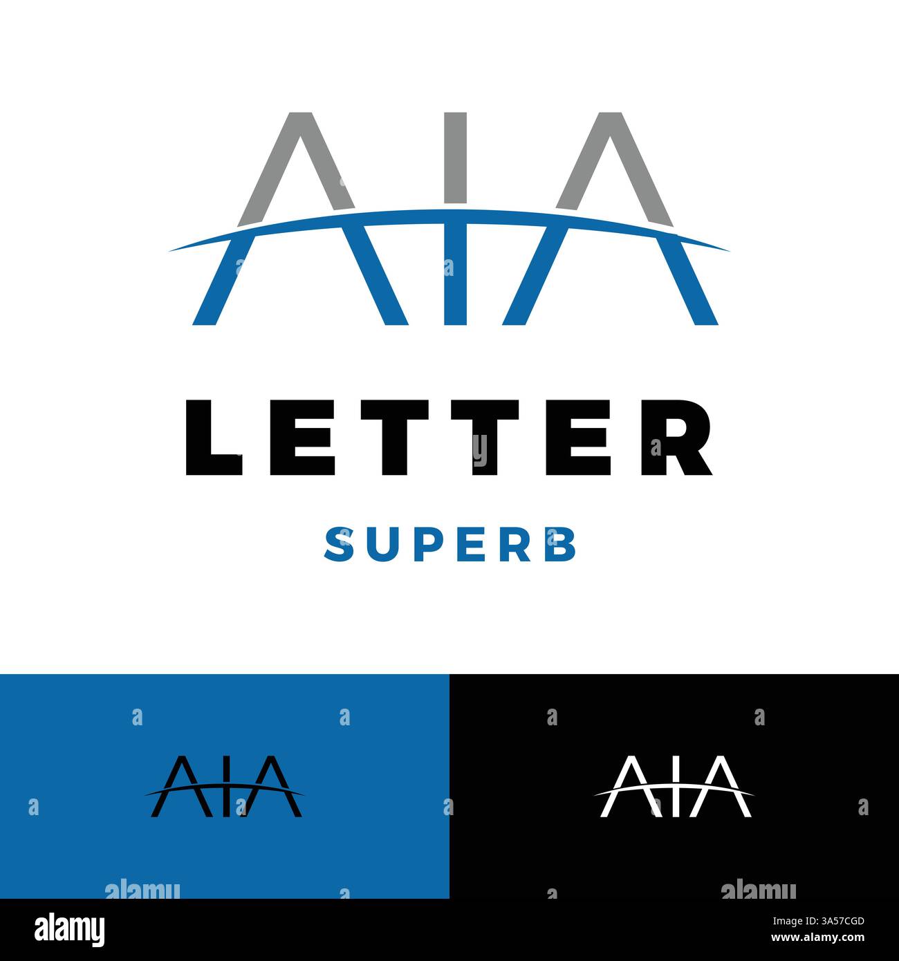 initial letter aia icon logo design template Stock Vector Image & Art ...
