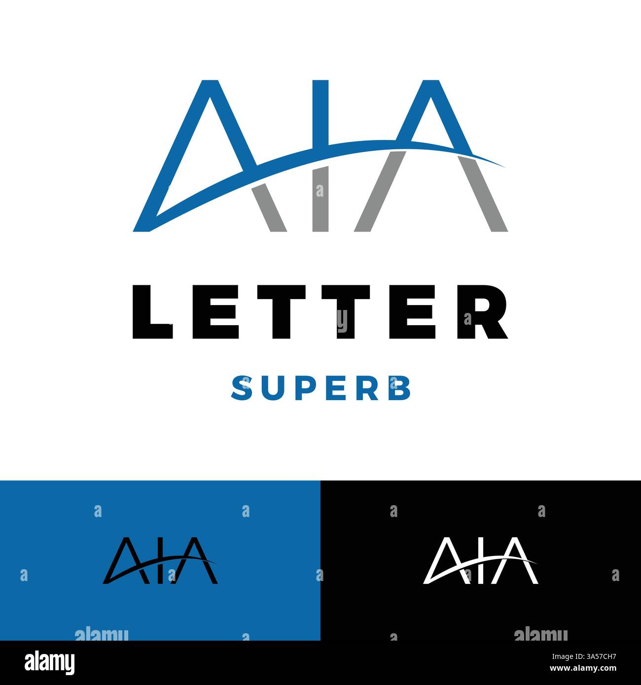 initial letter aia icon logo design template Stock Vector Image & Art ...