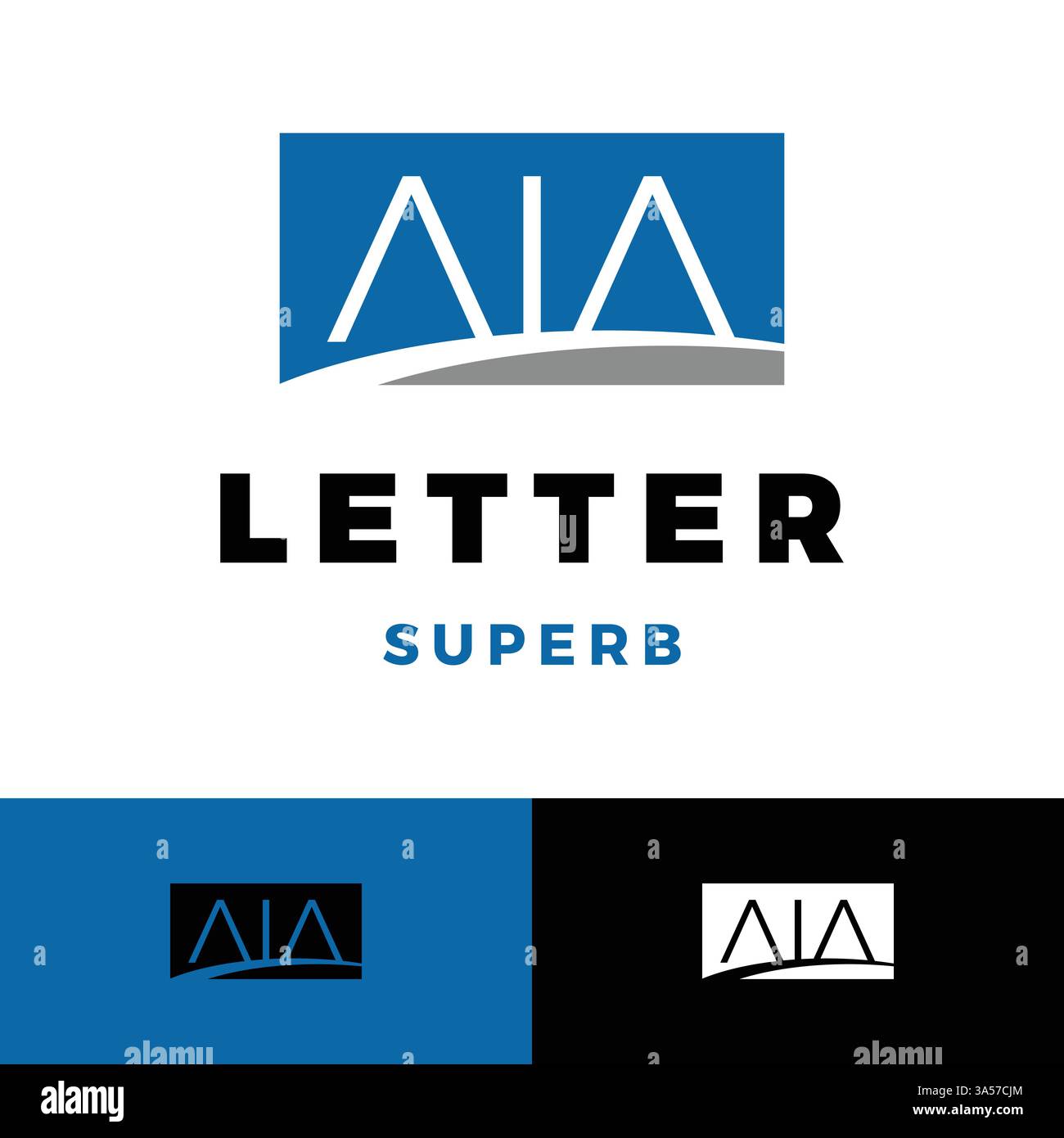 initial letter aia icon logo design template Stock Vector Image & Art ...