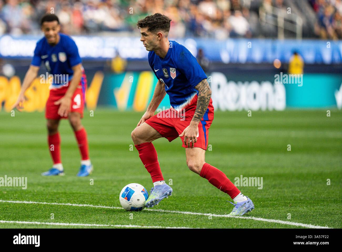 United States forward Christian Pulisic (10) during a Concacaf Nations ...