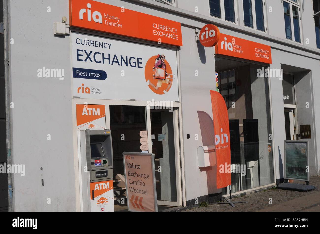 Copenhagen/ DenmarK/21 MARCH 2025/RIA money transfer and currency ...