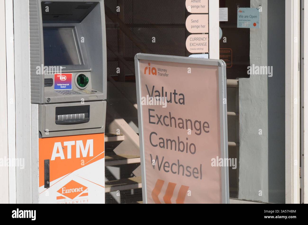 Copenhagen/ DenmarK/21 MARCH 2025/RIA money transfer and currency ...