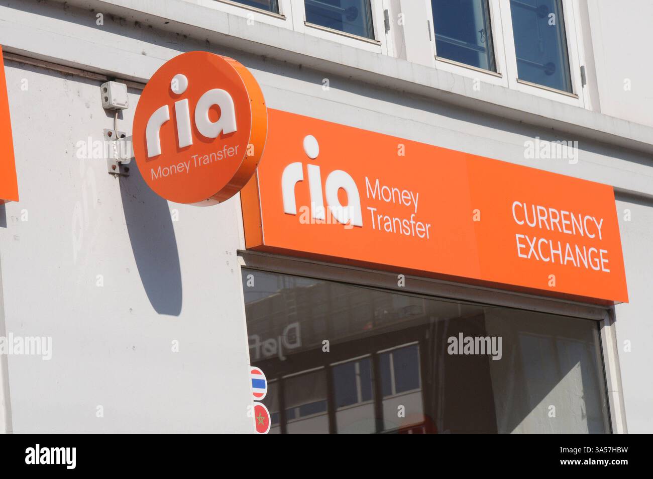 Copenhagen/ DenmarK/21 MARCH 2025/RIA money transfer and currency ...