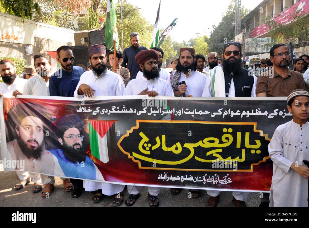 Activists of Tehreek-e-Labbaik (TLP) are holding protest rally against ...