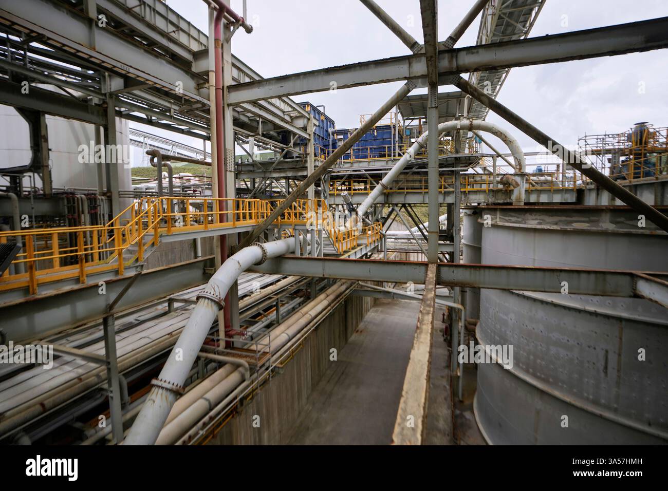 The Cobre Panamá copper mine, owned by Canada's First Quantum Minerals, in Donoso, Panama ...