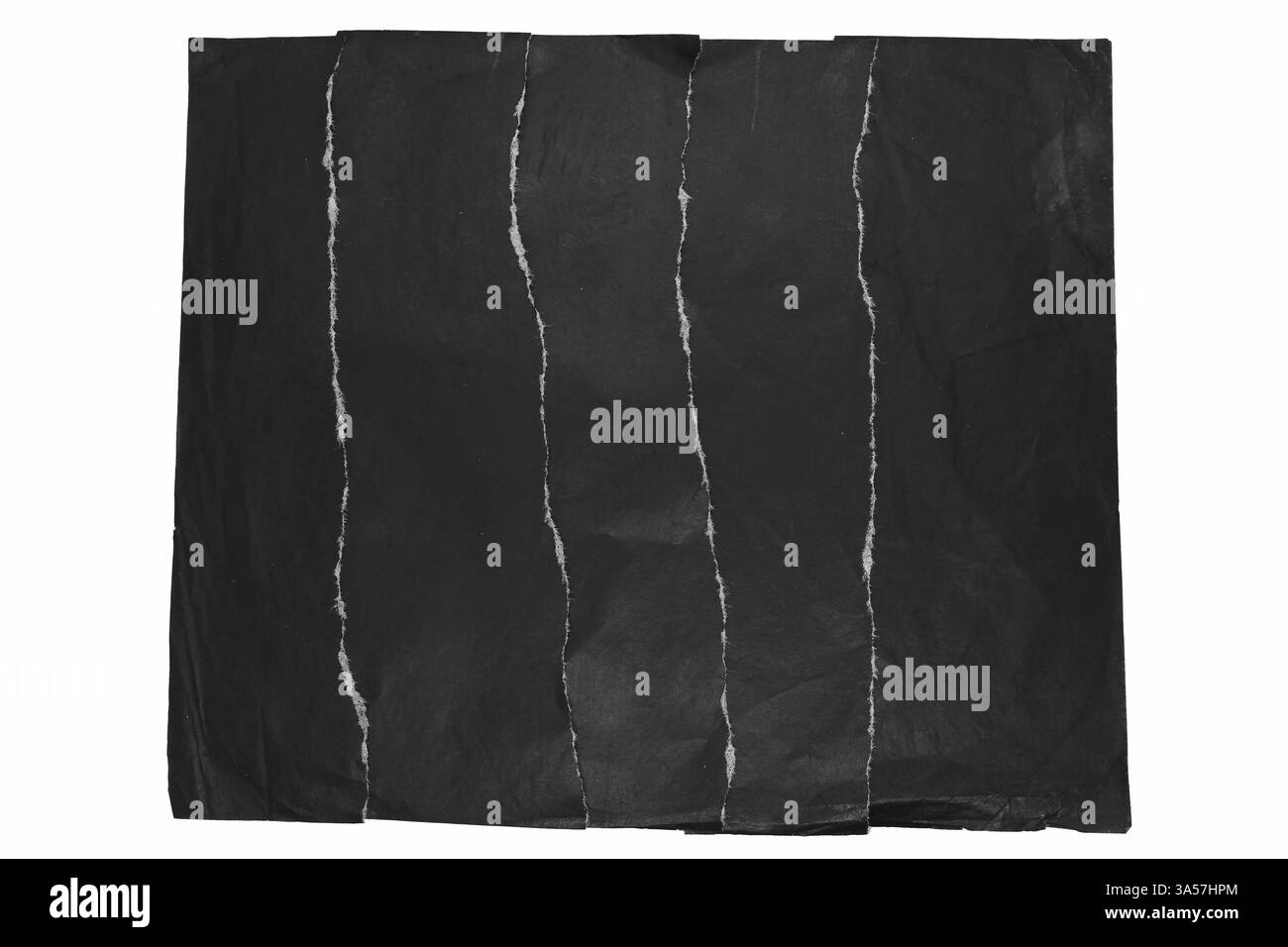 Graphic resources. Torn in strips tracing paper background with copy ...