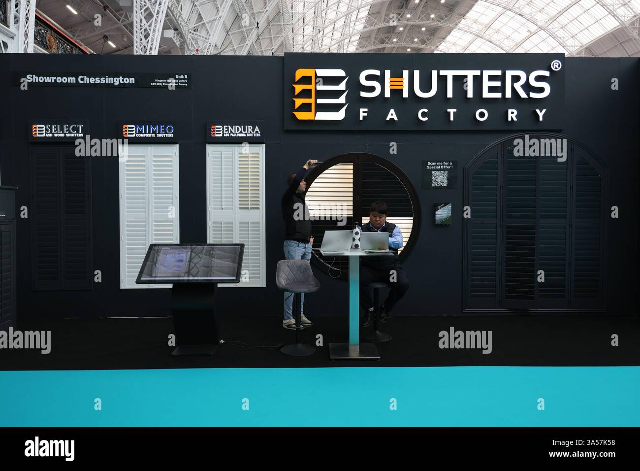 LONDON, ENGLAND: 21st March 2025: Shutters Factory exhibition at the ...